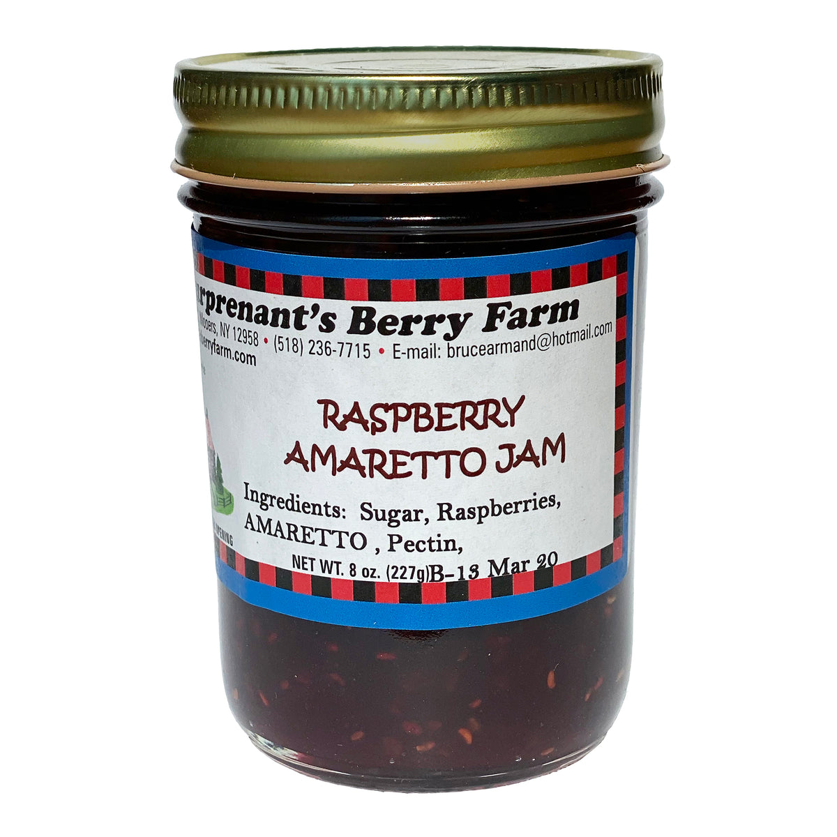 Raspberry Amaretto Jam – Surprenant's Berry Farm