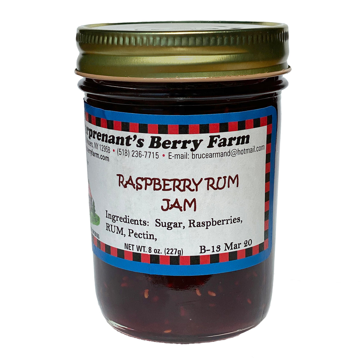 Raspberry Rum Jam – Surprenant's Berry Farm